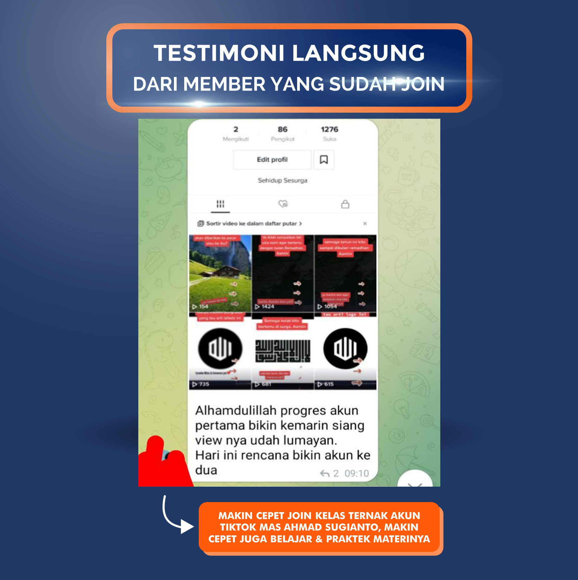 Kelas Premium Ternak Akun Tiktok – SimpelDigital.com