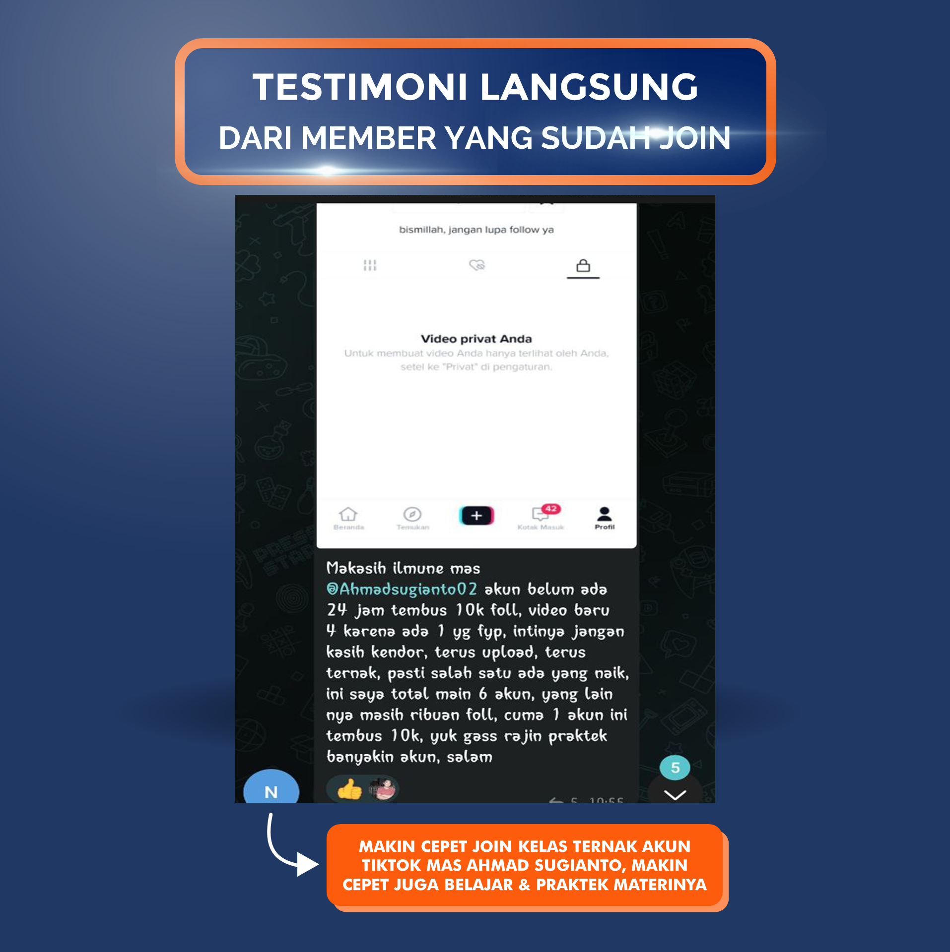 Kelas Premium Ternak Akun Tiktok – SimpelDigital.com