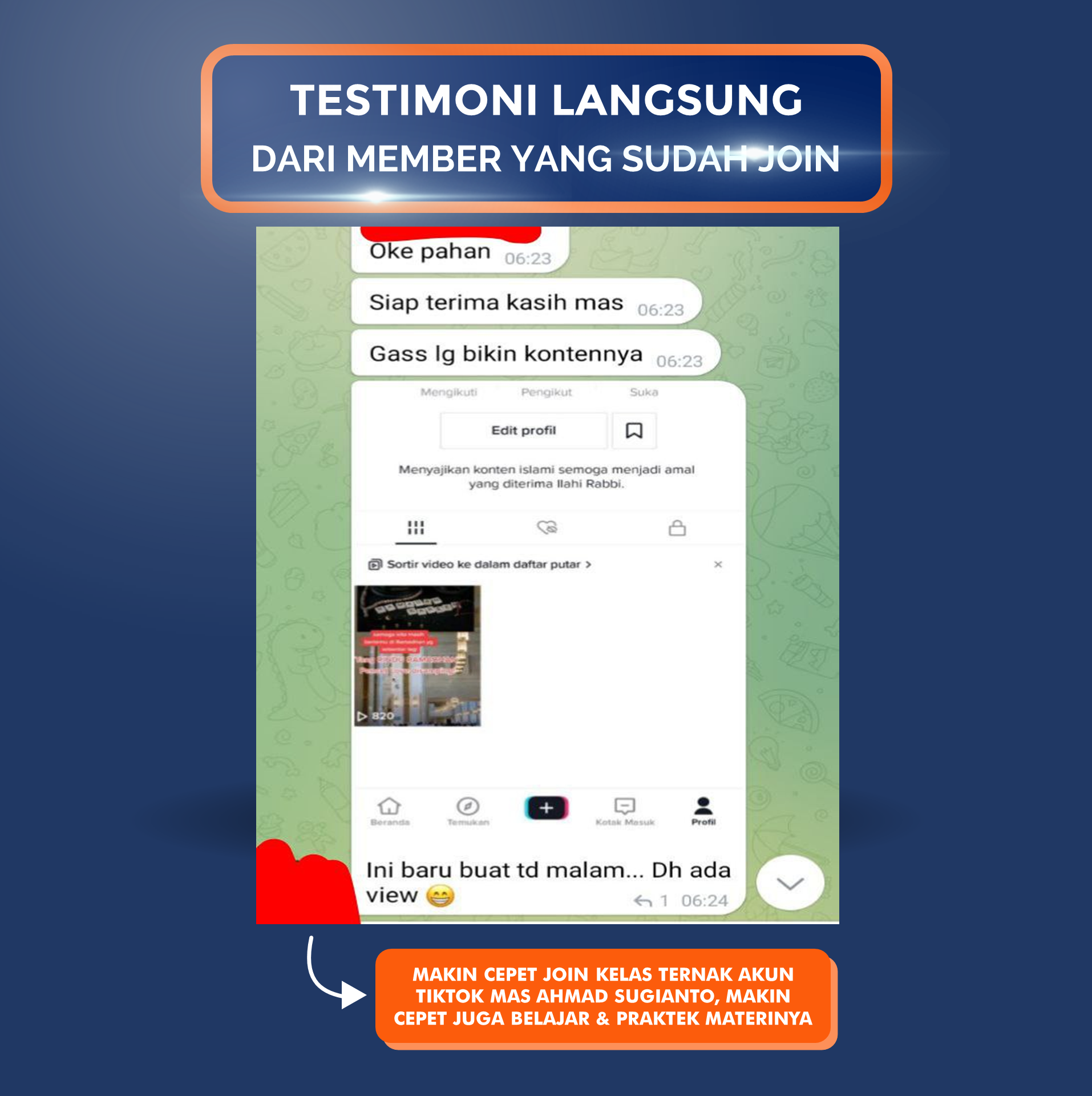 Kelas Premium Ternak Akun Tiktok – SimpelDigital.com
